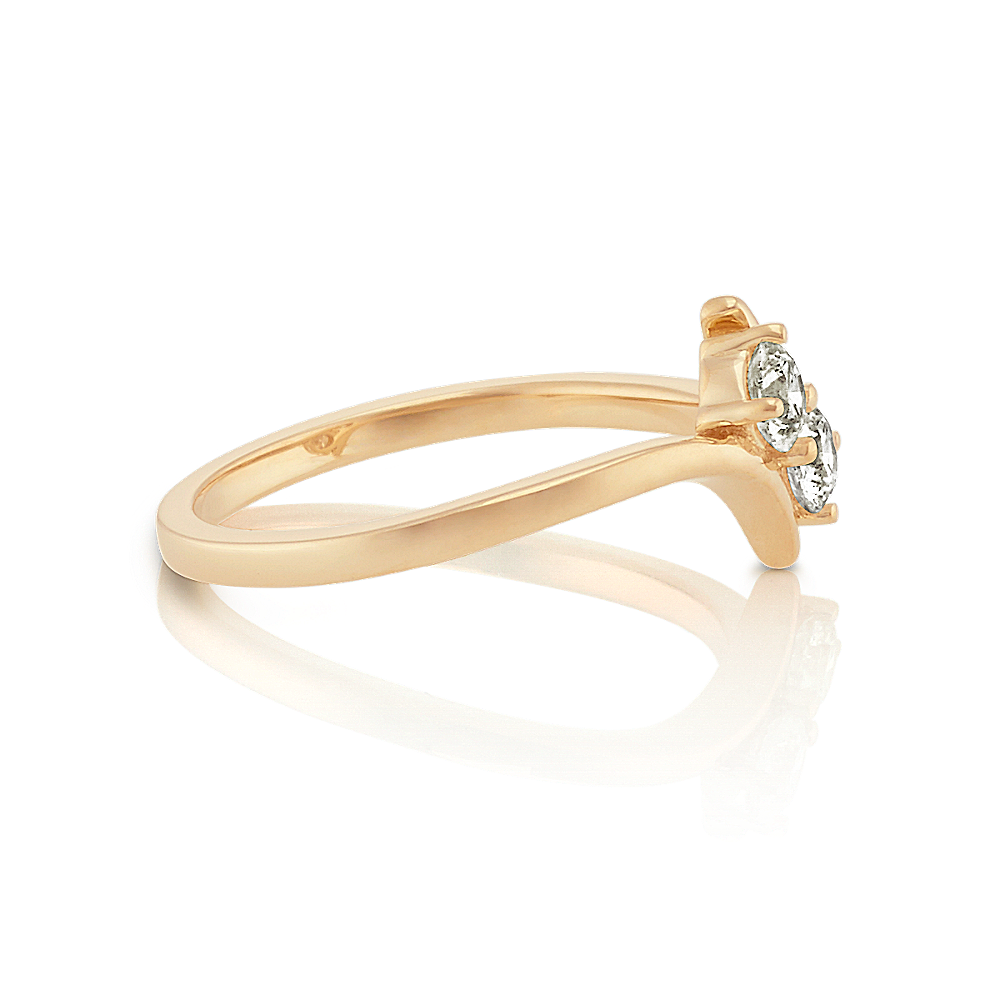 Two-Stone Diamond Ring in 14k Yellow Gold | Shane Co.