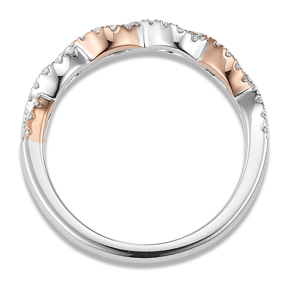 Two-Tone Infinity Diamond Band | Shane Co.