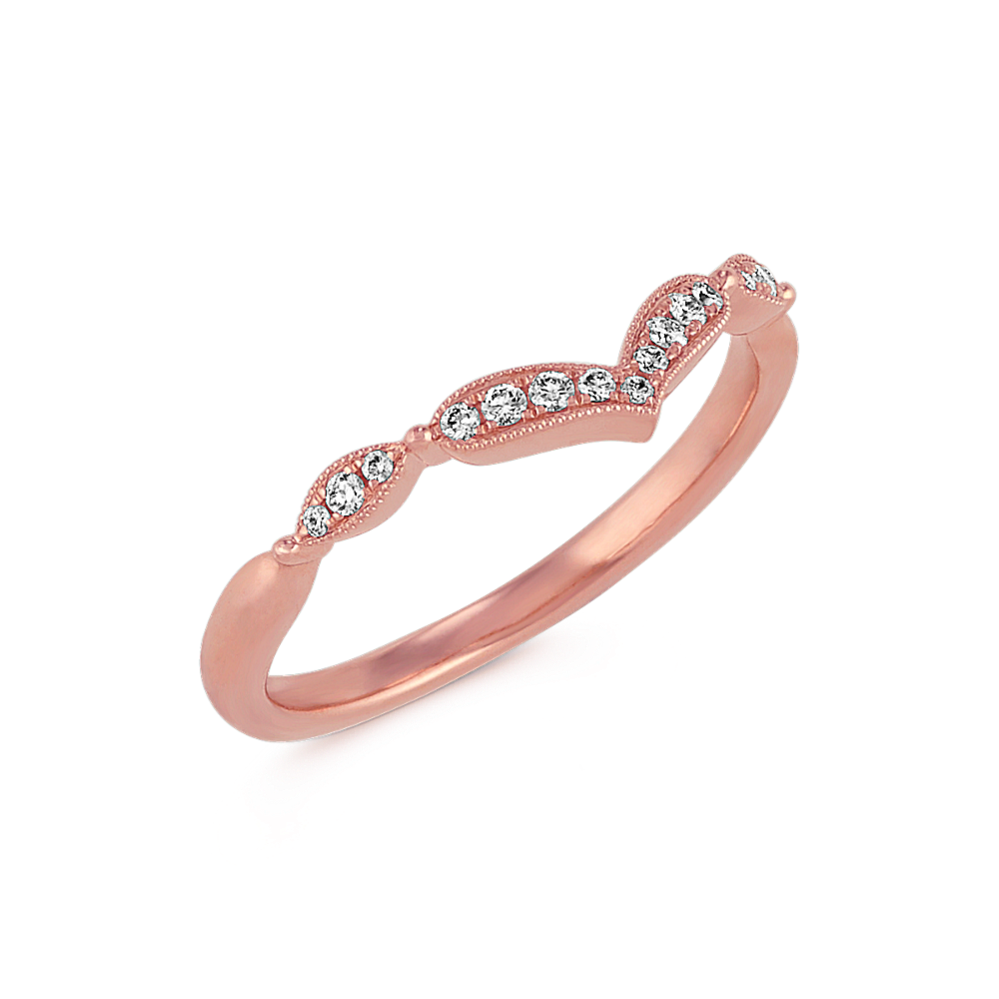 Agra Diamond Chevron Band | Shane Co.