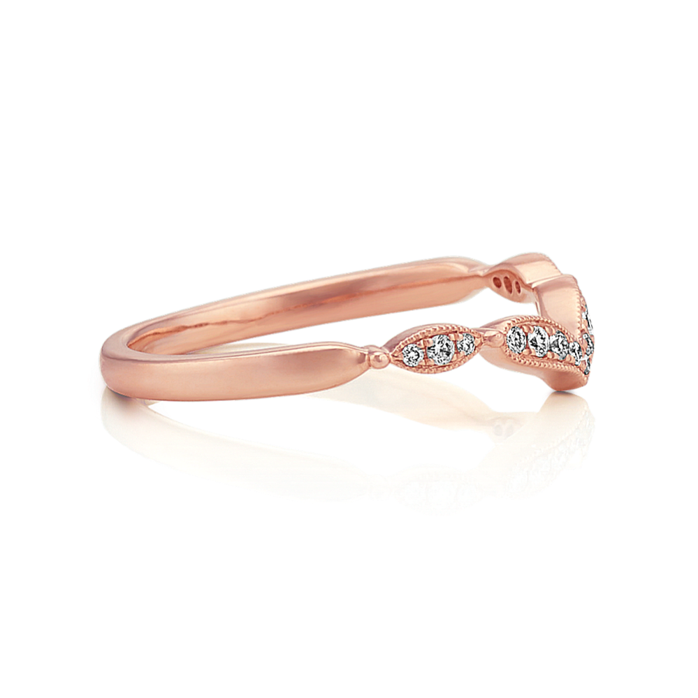 Agra Diamond Chevron Band | Shane Co.