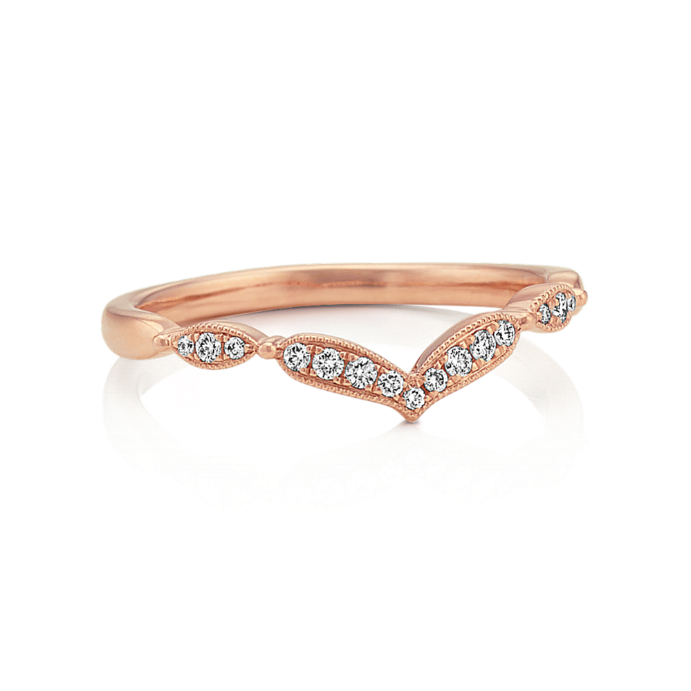 Agra Diamond Chevron Band | Shane Co.