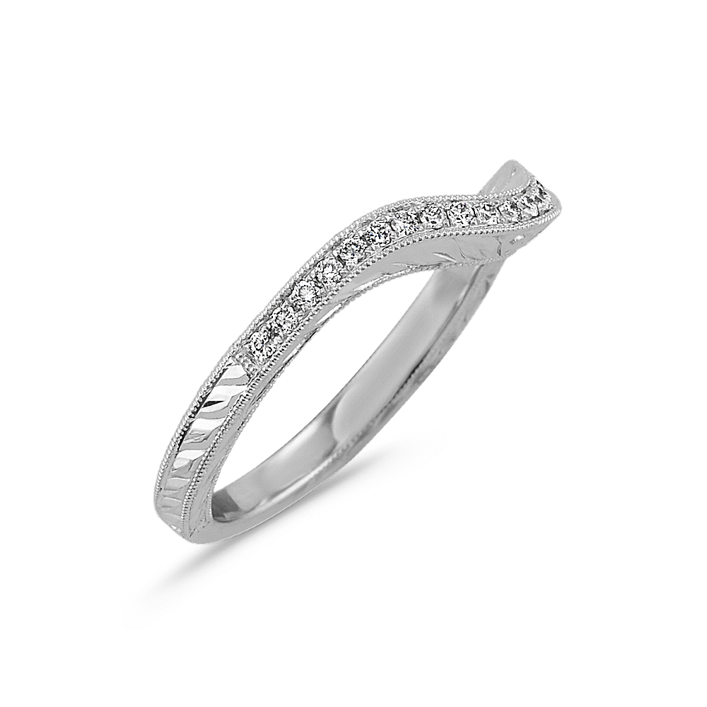 Solana Pave Contour Band | Shane Co.