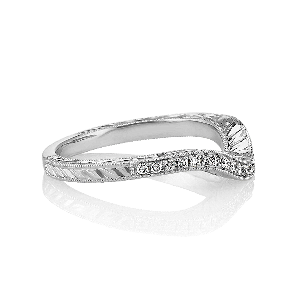 Solana Pave Contour Band | Shane Co.