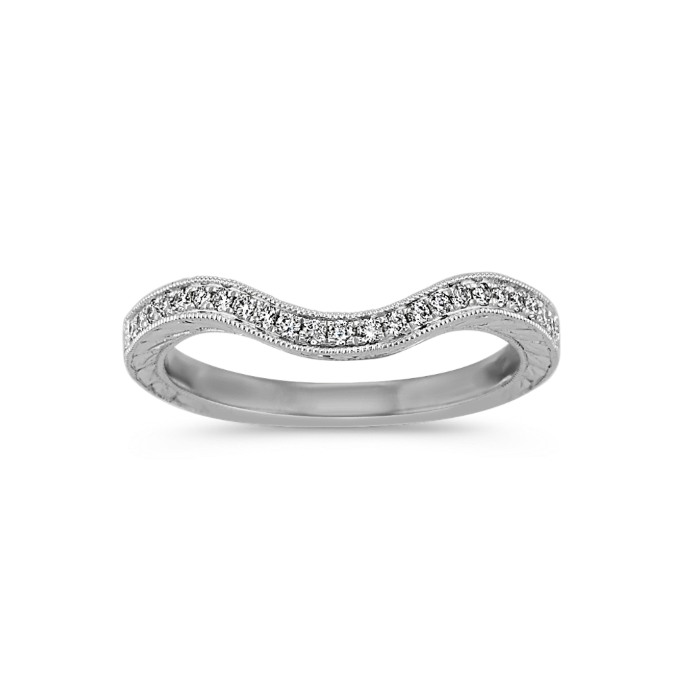 Solana Pave Contour Band | Shane Co.
