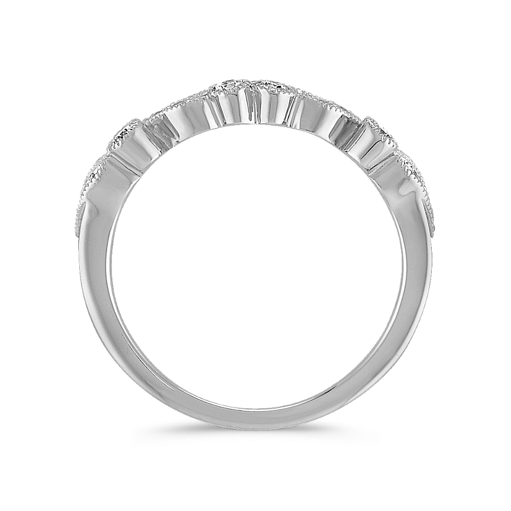 Vale Diamond Contour Band in Platinum | Shane Co.