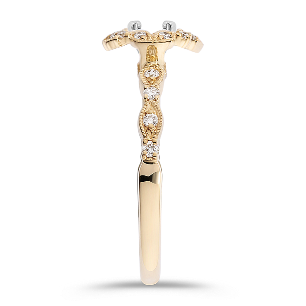 Cecelia Halo Engagement Ring for 0.30 ct Round | Shane Co.