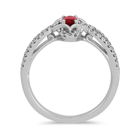 Vintage Ruby and Diamond Ring | Shane Co.