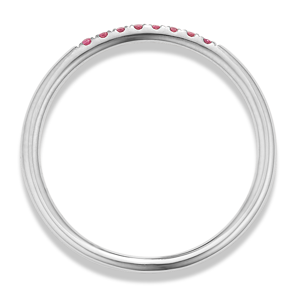 Zoe Stackable Ruby Ring | Shane Co.