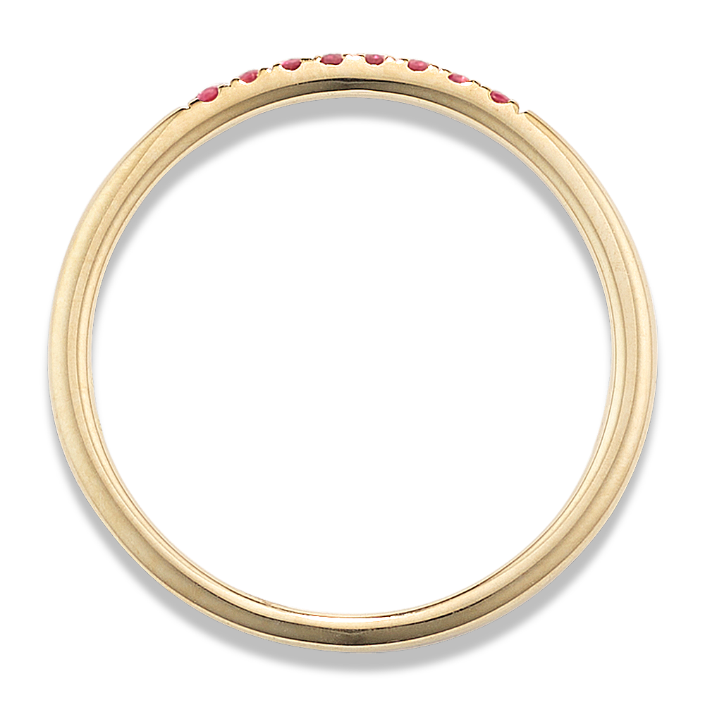 Zoe Stackable Ruby Ring | Shane Co.