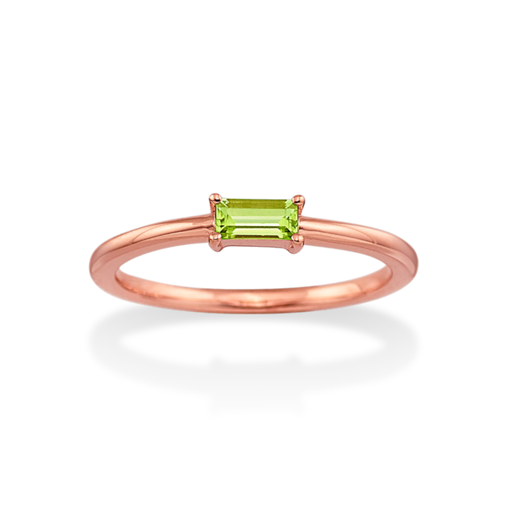 Ravello Stackable Peridot Ring | Shane Co.