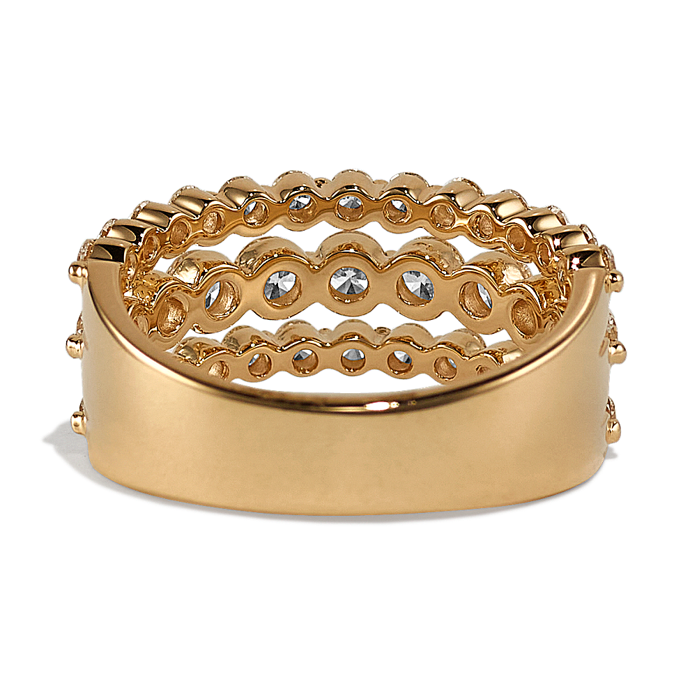 Diamond Anniversary Ring in 14K Yellow Gold | Shane Co.