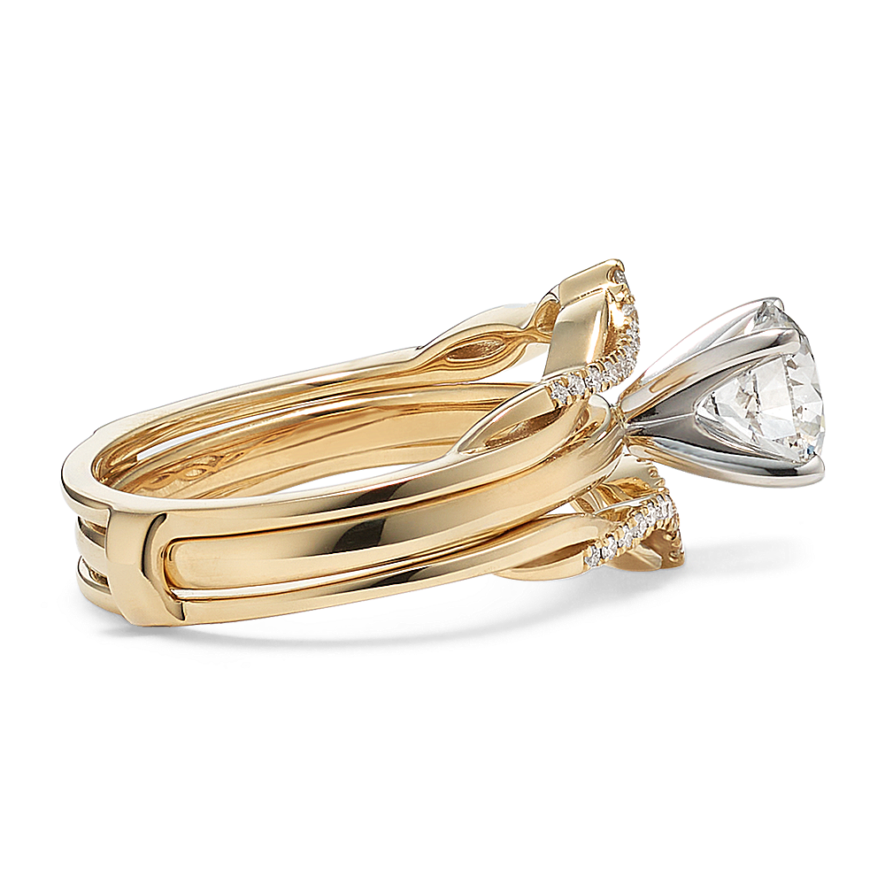 Allemande Diamond Contour Ring Guard | Shane Co.