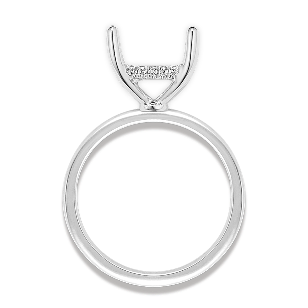 Rosebud Diamond Decorative Crown (Holds approx. 7.5mm Princess Cut) | Shane Co.