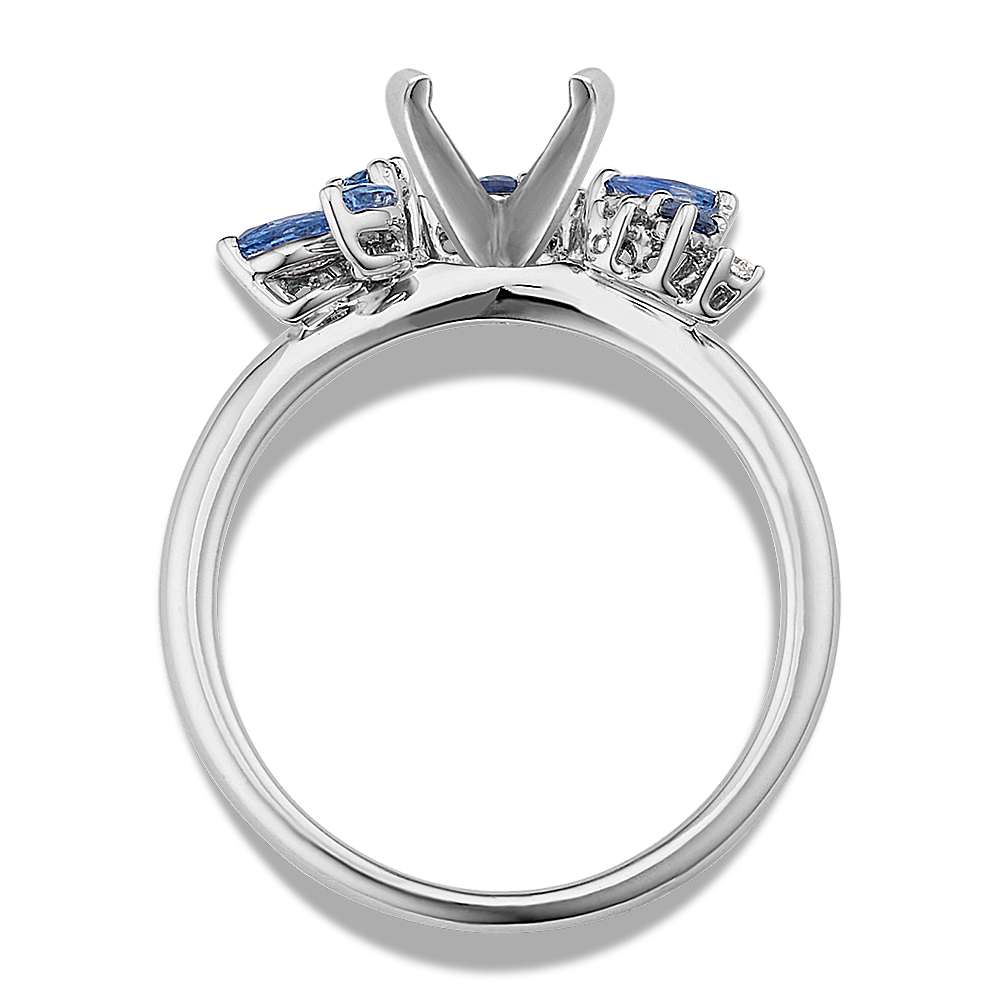 Yasmin Blue Sapphire Engagement Ring | Shane Co.