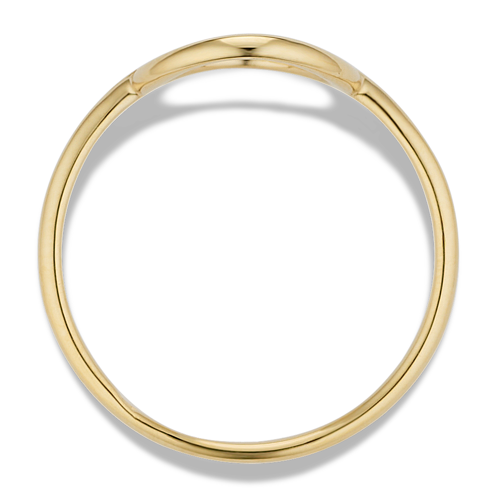 14K Yellow Gold Circle Ring | Shane Co.