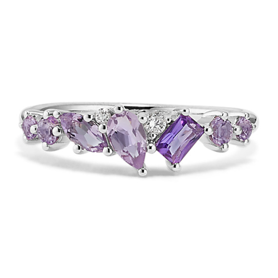 Heather Amethyst & Diamond Ring | Shane Co.