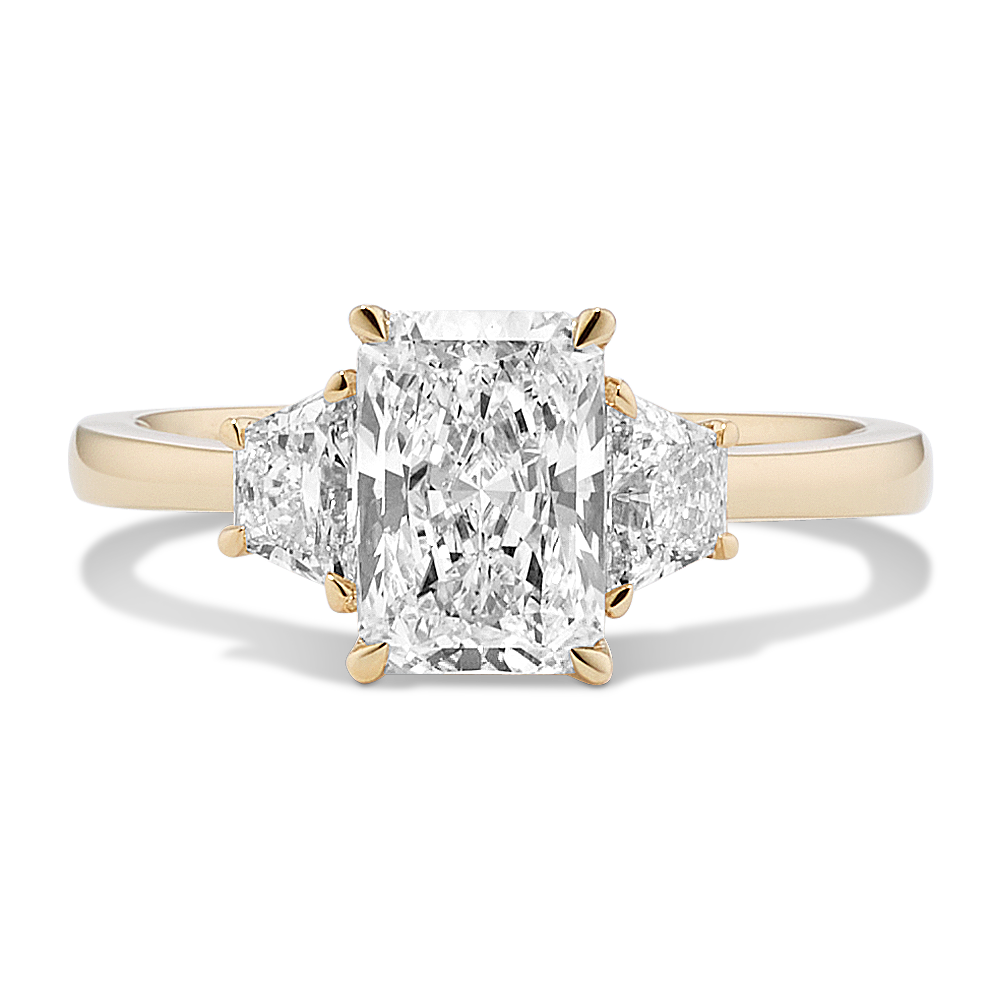 Trapezoid & Radiant 2ct Lab-Grown Diamond Ring | Shane Co.