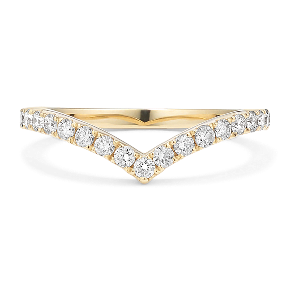 Piper Diamond Chevron Band | Shane Co.