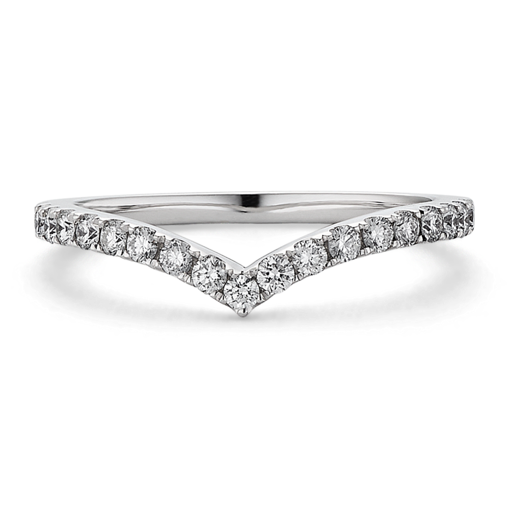 Piper Diamond Chevron Band | Shane Co.
