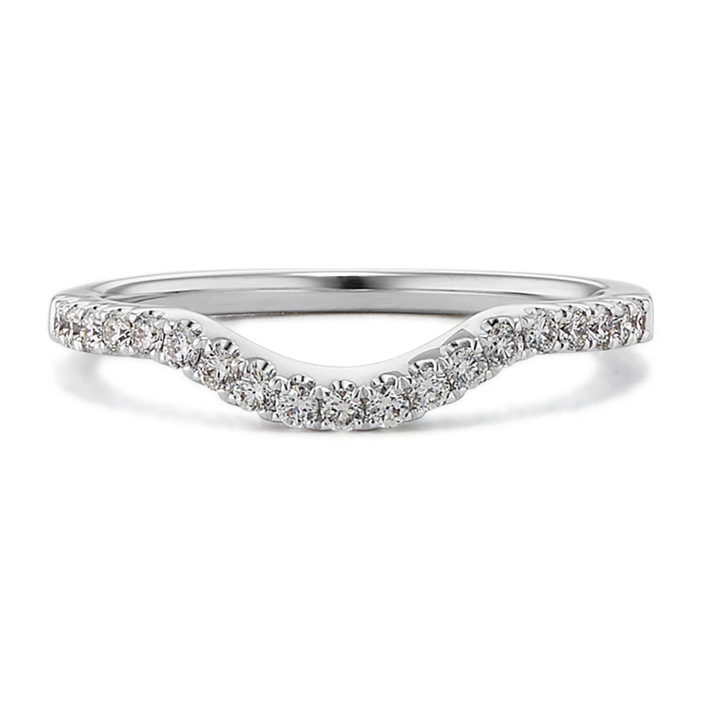 Margot Diamond Pave Contour Band | Shane Co.