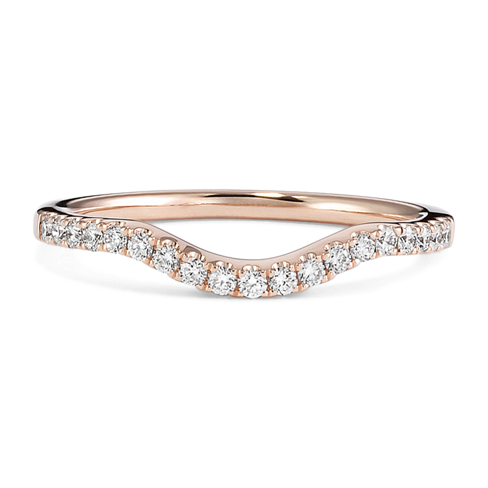 Margot Diamond Pave Contour Band | Shane Co.