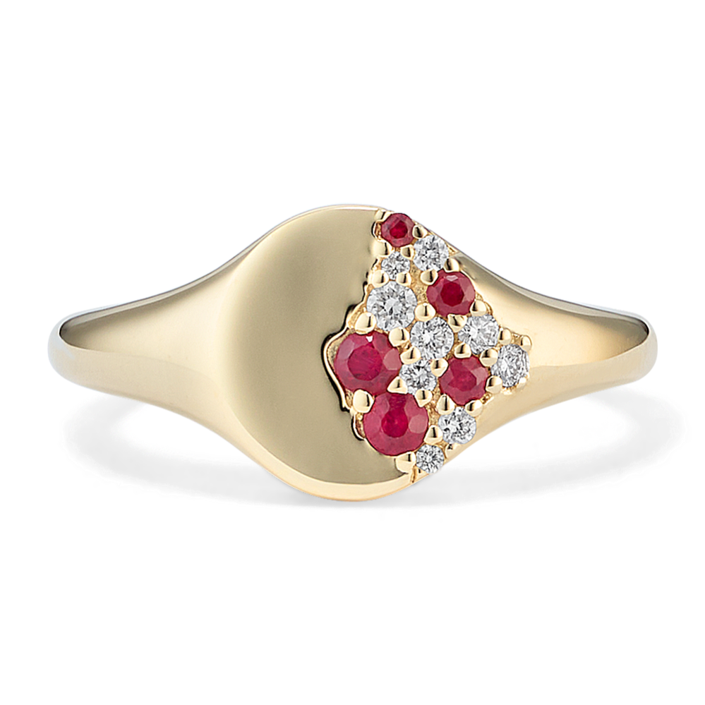 Bloom Ruby & Diamond Ring | Shane Co.