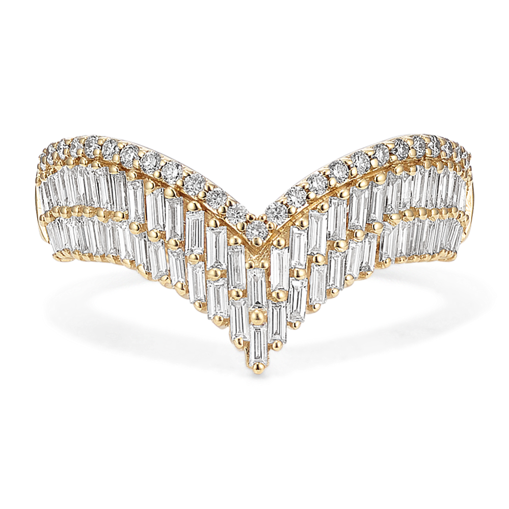 Charleston Diamond Chevron Band | Shane Co.