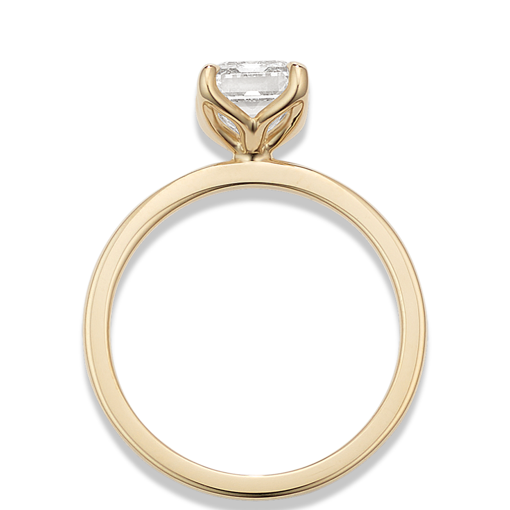 2 ct Lab-Grown Diamond Tulip Engagement Ring in Yellow Gold | Shane Co.