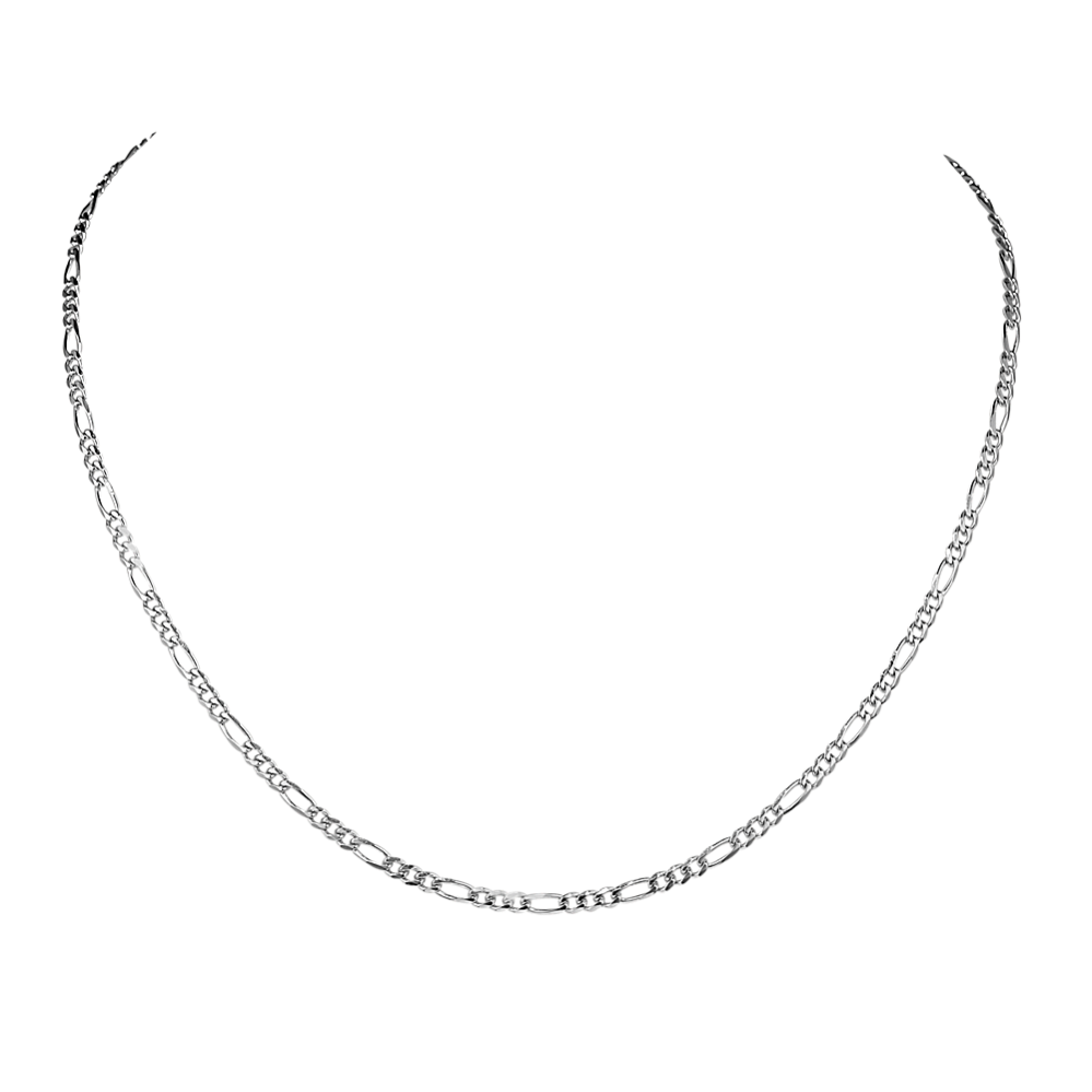 18 Mens Figaro Chain 3mm Shane Co